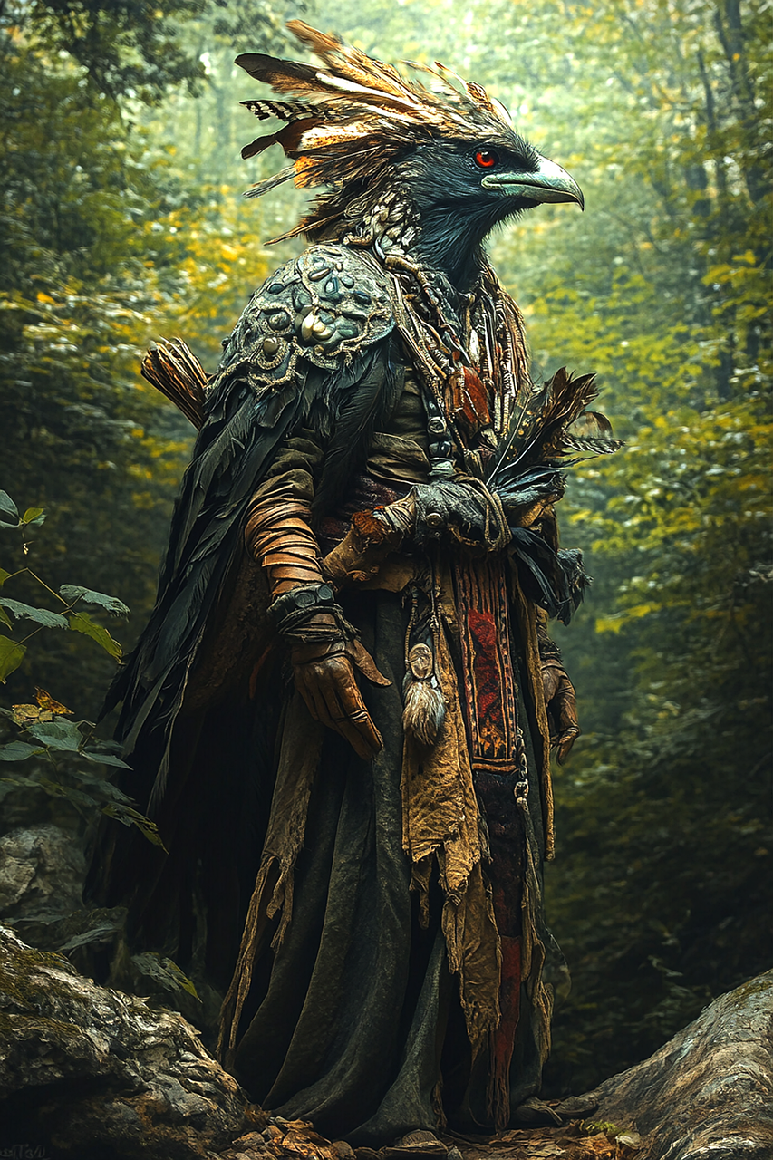 Download Ai Generated, Bird, Shaman. Royalty-Free Stock Illustration ...