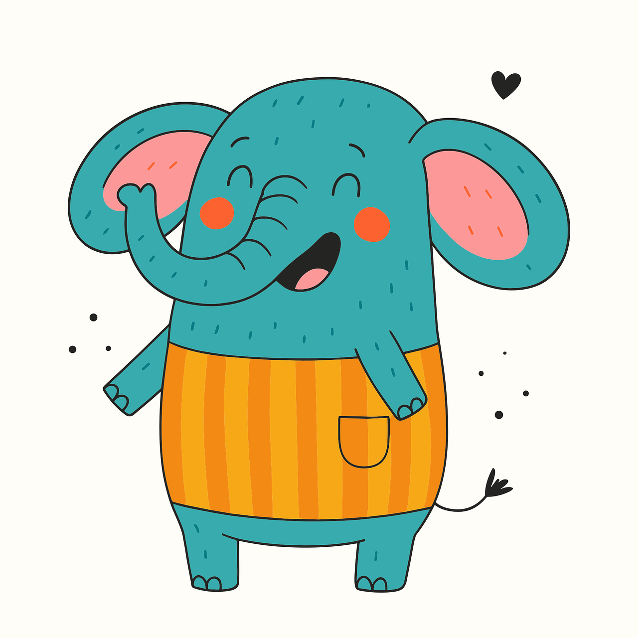 Download Ai Generated, Elephant, Cartoon. Royalty-Free Vector Graphic ...