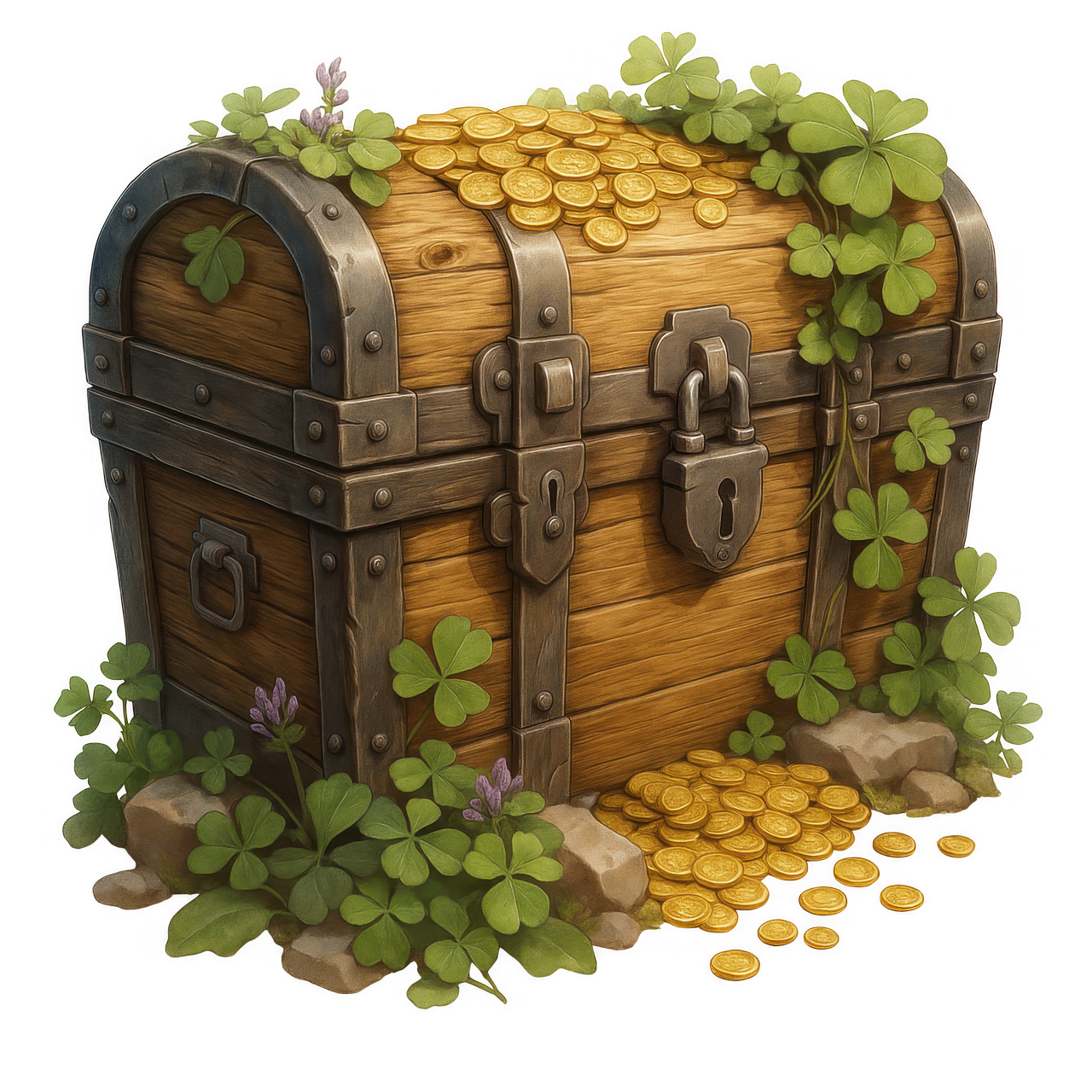 Download Treasure Chest, Gold Coins, Fantasy Treasure. Royalty-Free ...