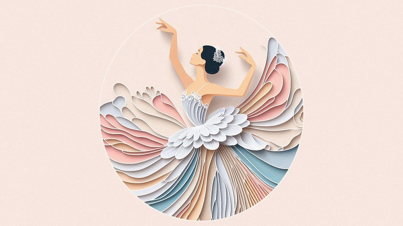 Download Ballerina, Layered, Paper Art. Royalty-Free Stock Illustration ...
