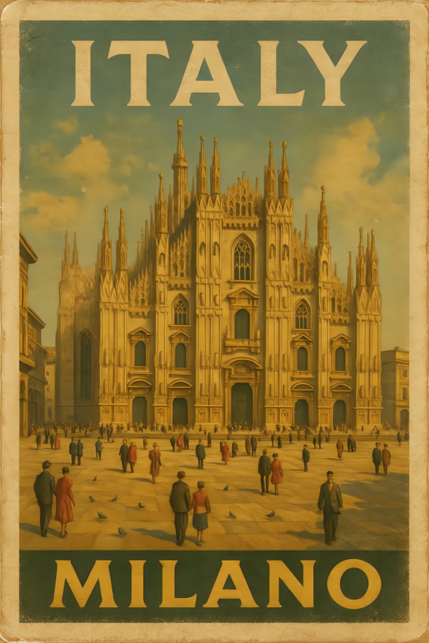 Download Vintage Travel Poster, Travel Poster, Italy Travel Poster ...
