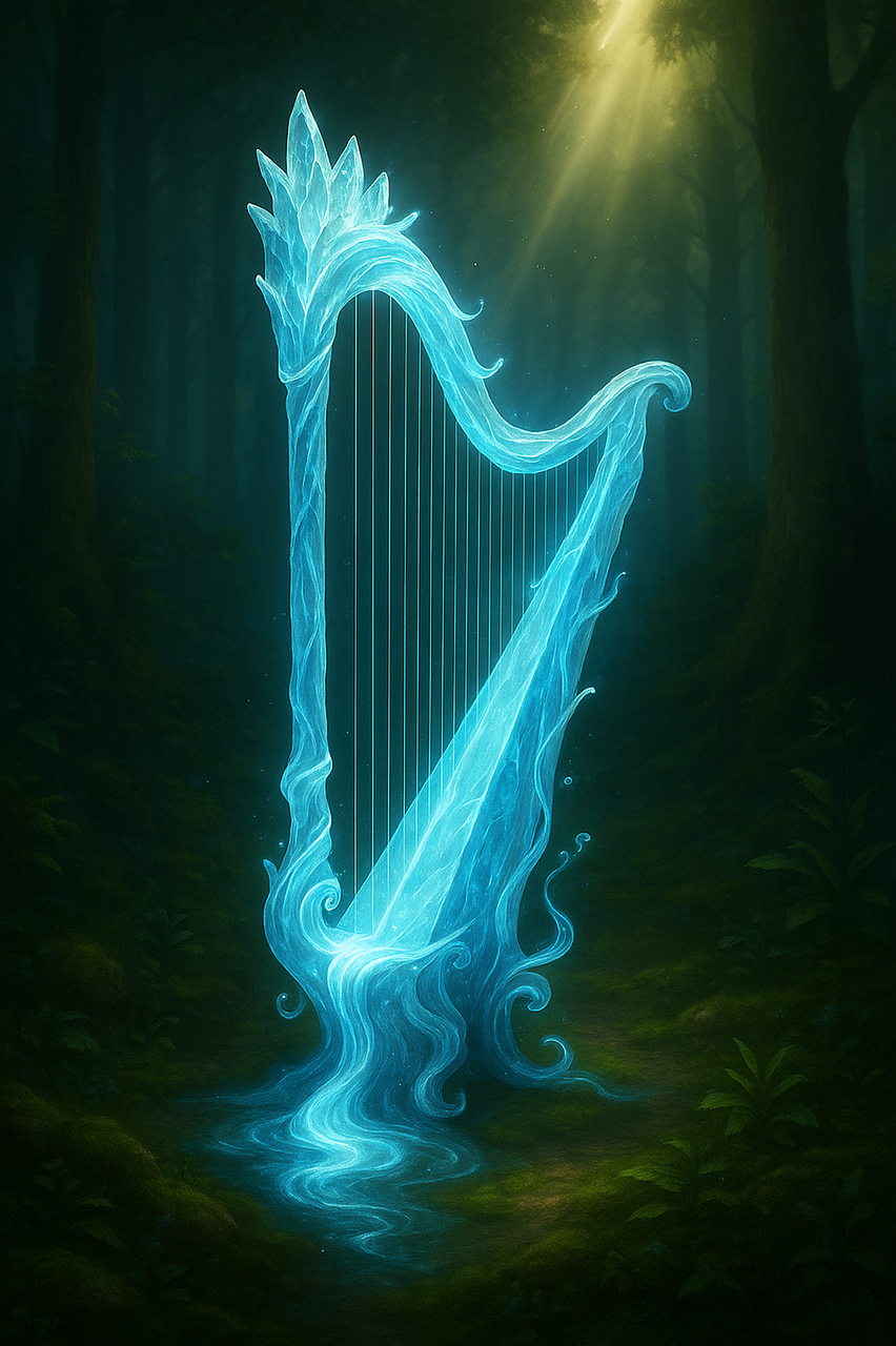 Download Ice Harp, Fantasy Forest, Magical Instrument. Royalty-Free ...
