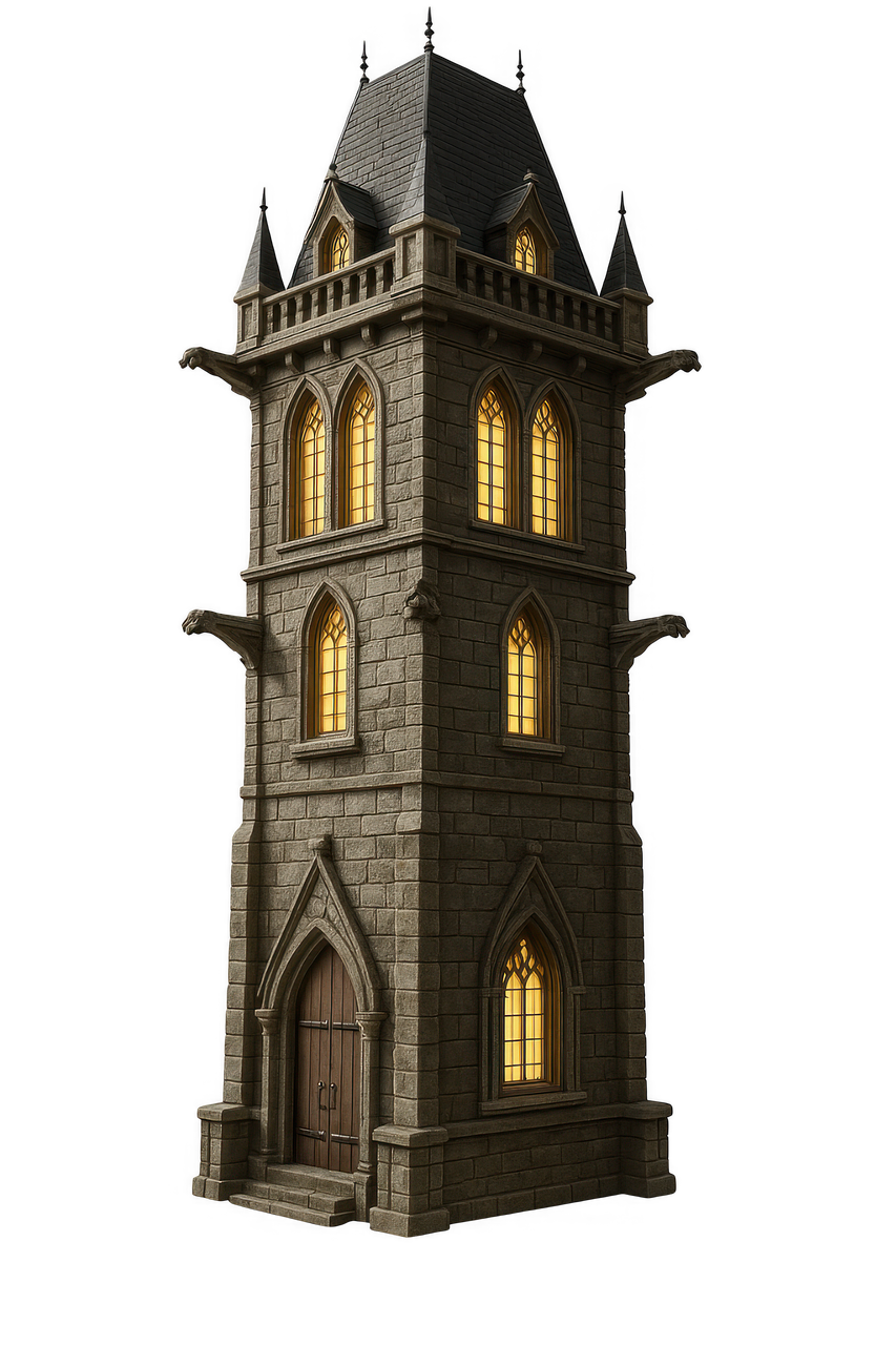 Download Medieval Tower, Stone Building, Fantasy Castle. Royalty-Free ...