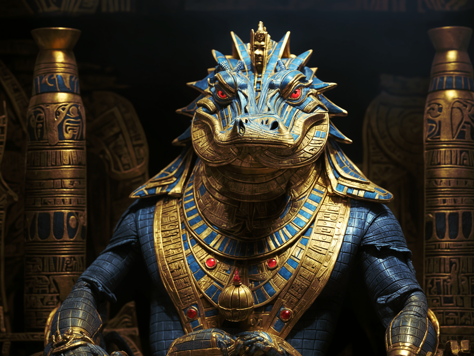 Download Egyptian God, Crocodile God, Fantasy God. Royalty-Free Stock ...
