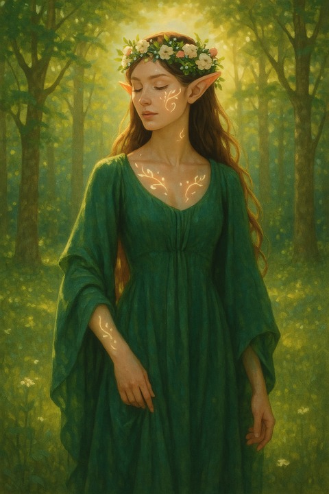 Download Ai Generated, Elf, Forest. Royalty-Free Stock Illustration ...