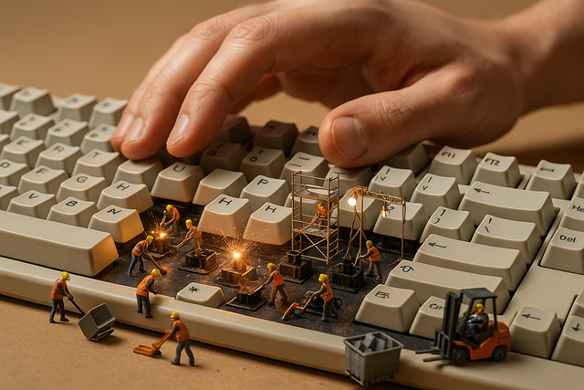 Download Miniature Art, Keyboard Construction, Creative Photography ...