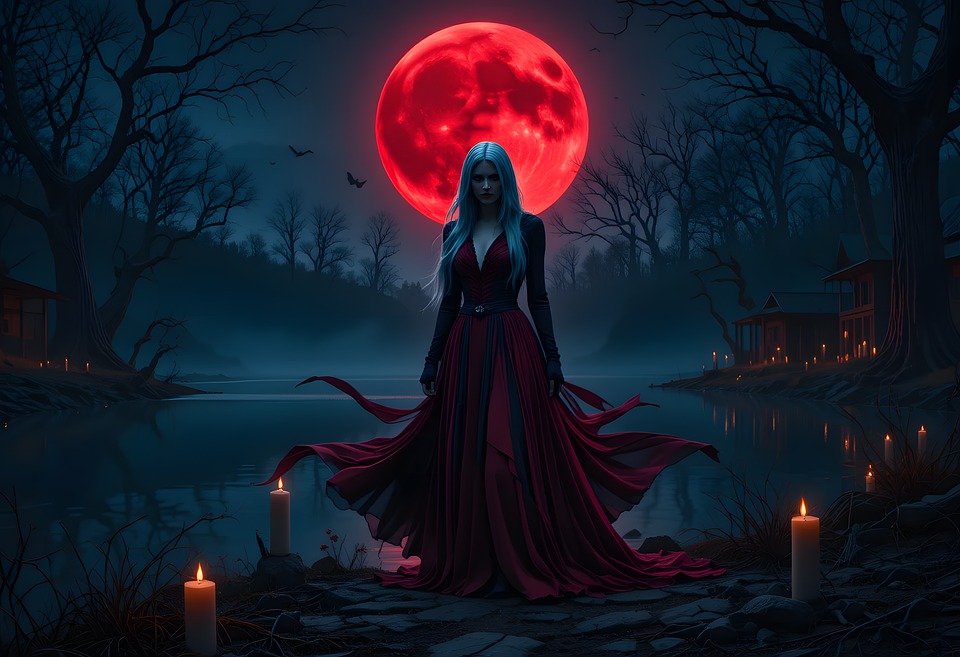 Download Banshee, Dress, Crimson. Royalty-Free Stock Illustration Image ...