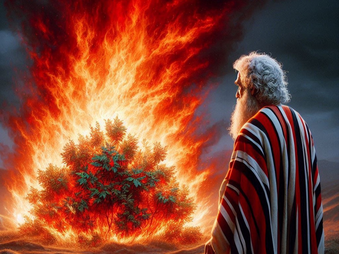 Download Moses, Burning, Bush. Royalty-Free Stock Illustration Image ...