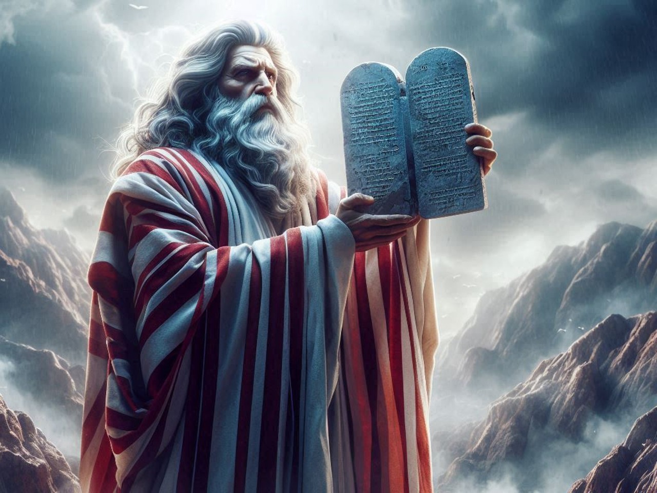 Download Moses, Tablets, Commandments. Royalty-Free Stock Illustration ...