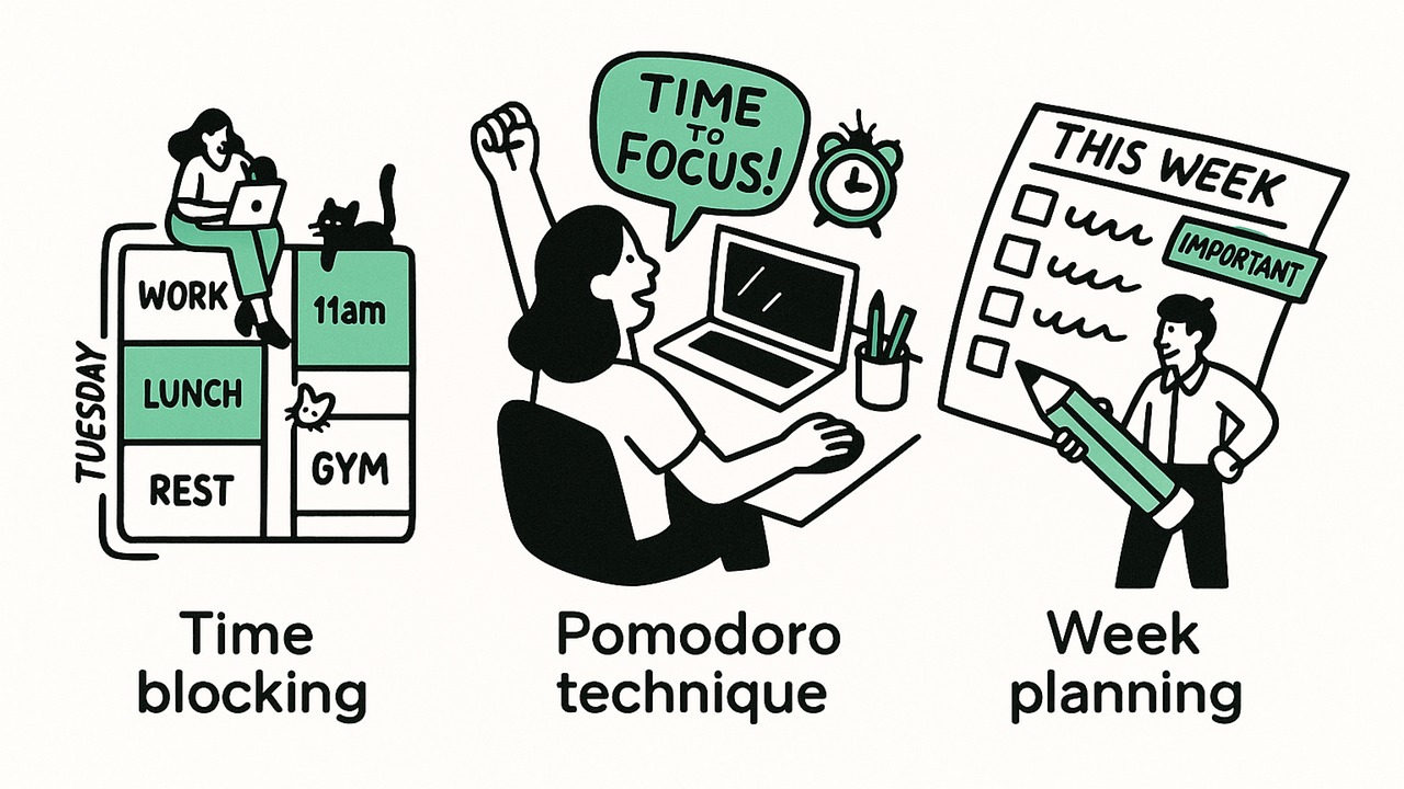 Download Productivity, Time Management, Planning. Royalty-Free Vector ...