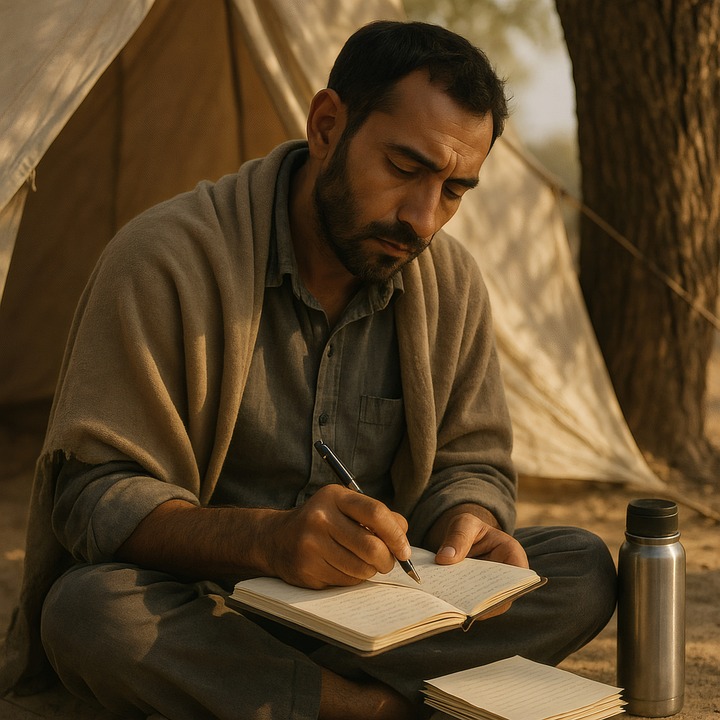 Download Refugee, Man, Journal. Royalty-Free Stock Illustration Image ...