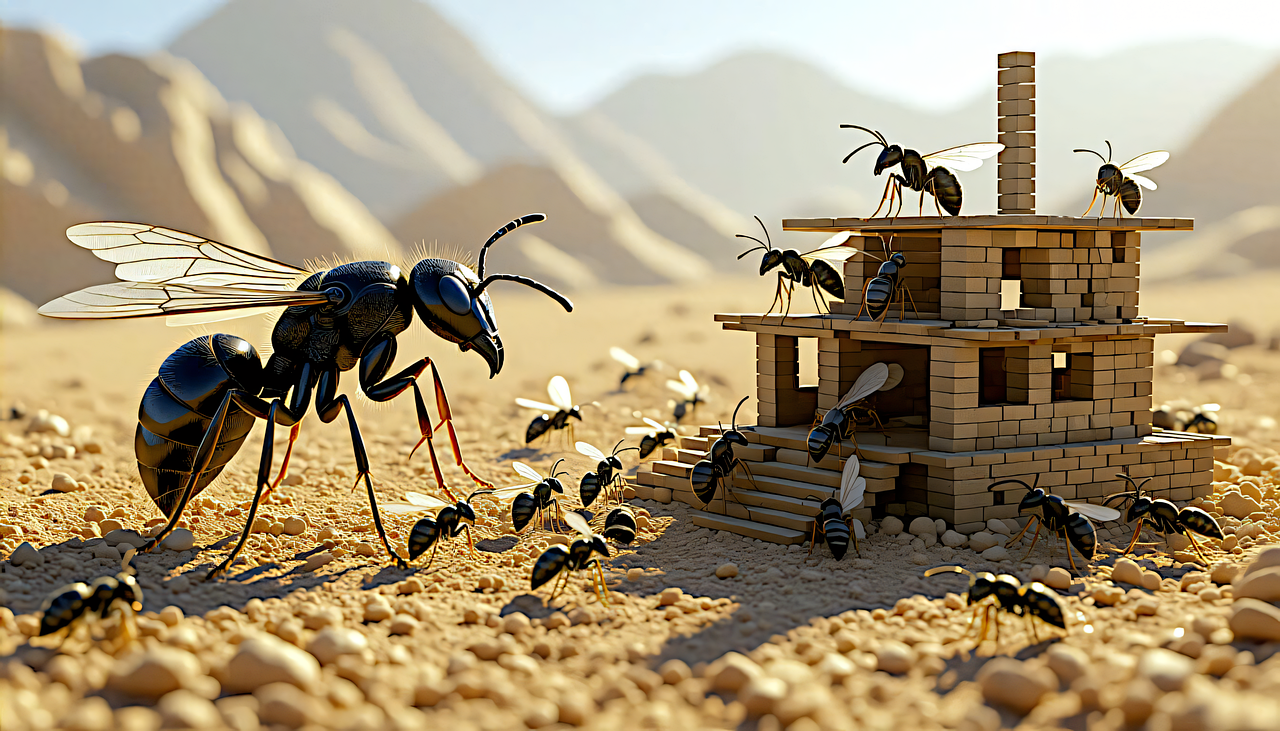 Download Ants, Insects, Housebuilding. Royalty-Free Stock Illustration ...