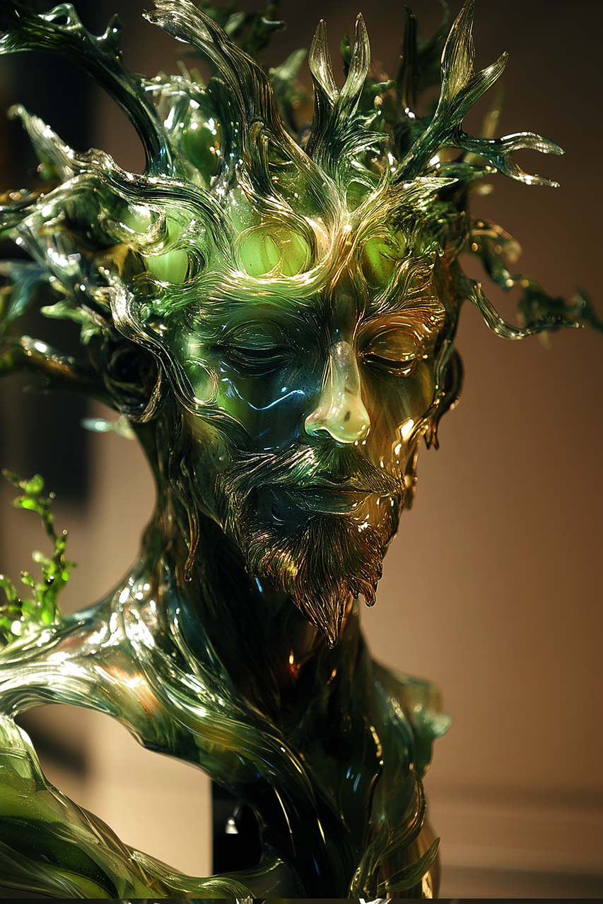 Download Green Man, Glass, Forest. Royalty-Free Stock Illustration ...