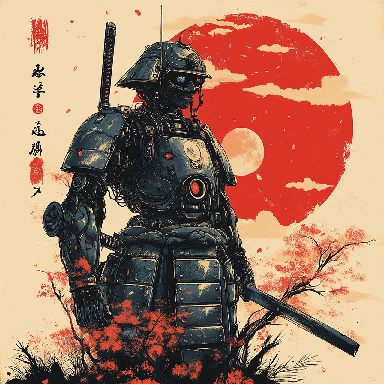 Download Robot, Samurai, Warrior. Royalty-Free Stock Illustration Image ...