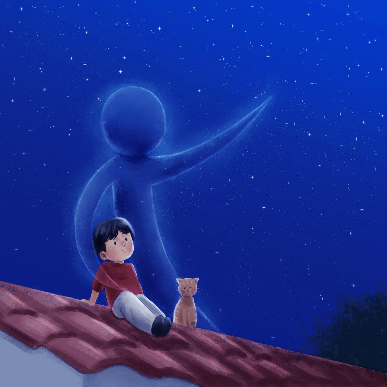 Download Night, Boy, Kid. Royalty-Free Stock Illustration Image - Pixabay