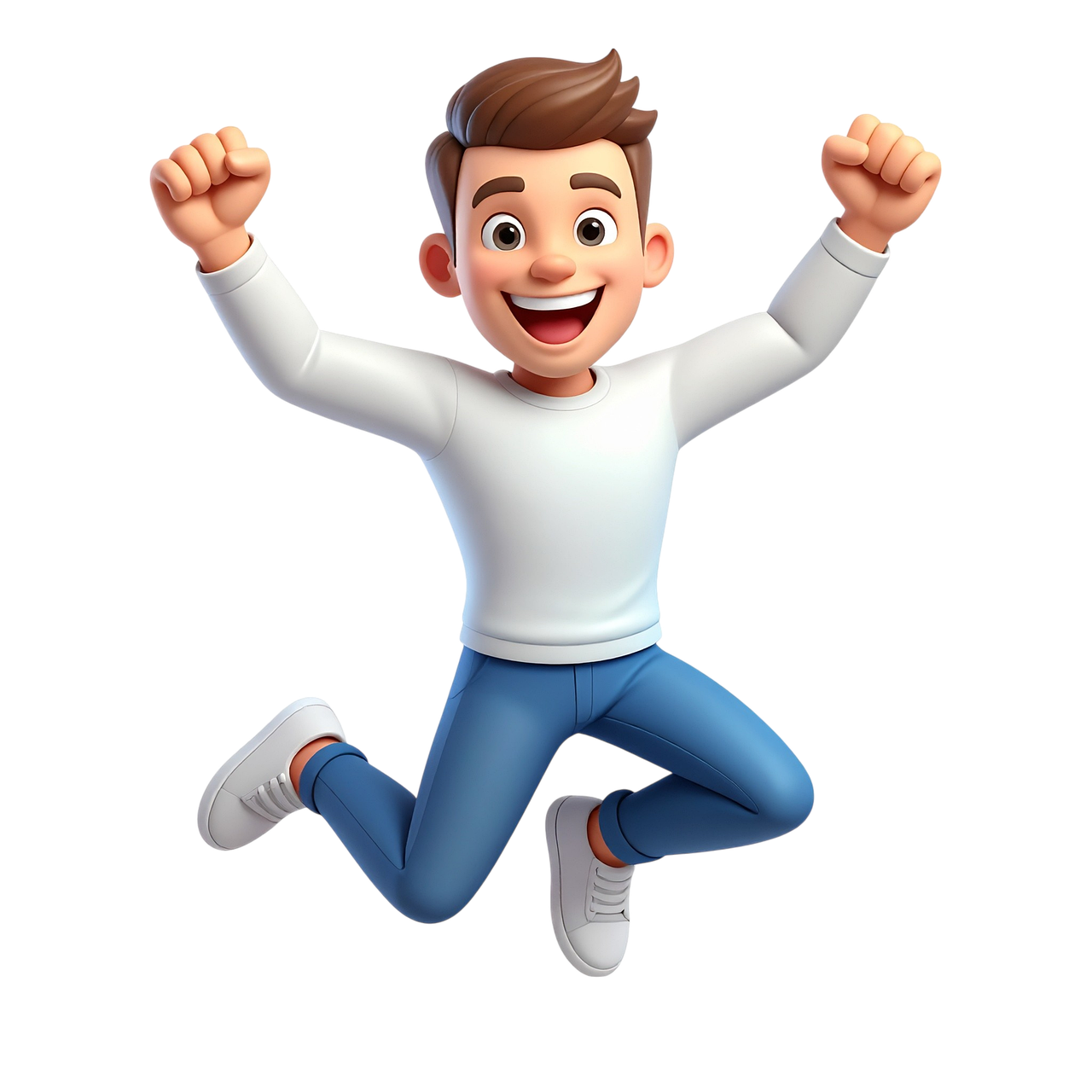 Download Cartoon, Joyful, Jump. Royalty-Free Stock Illustration Image ...