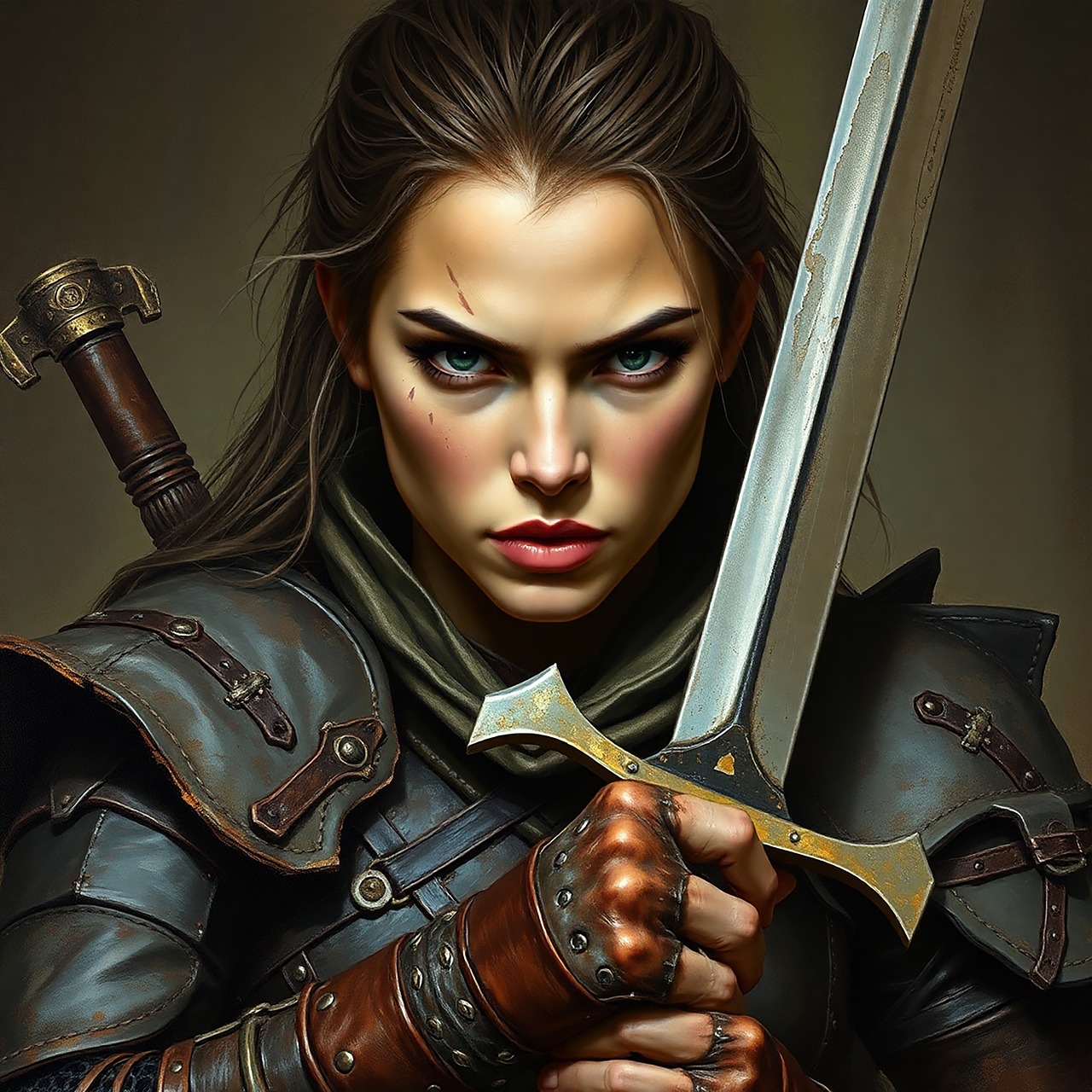 Download Woman, Warrior, Sword. Royalty-Free Stock Illustration Image ...
