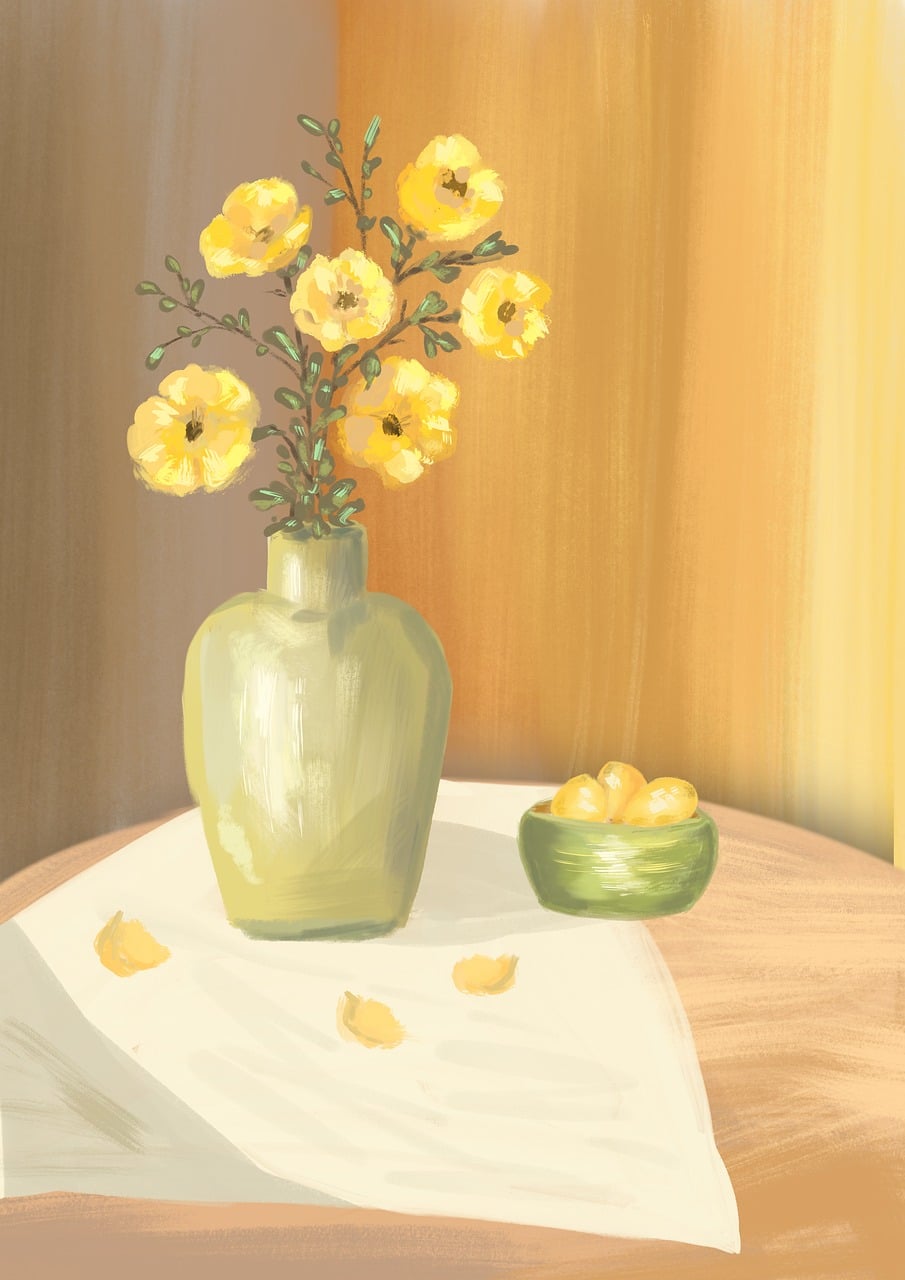 Download Vase, Flowers, Still Life. Royalty-Free Stock Illustration ...
