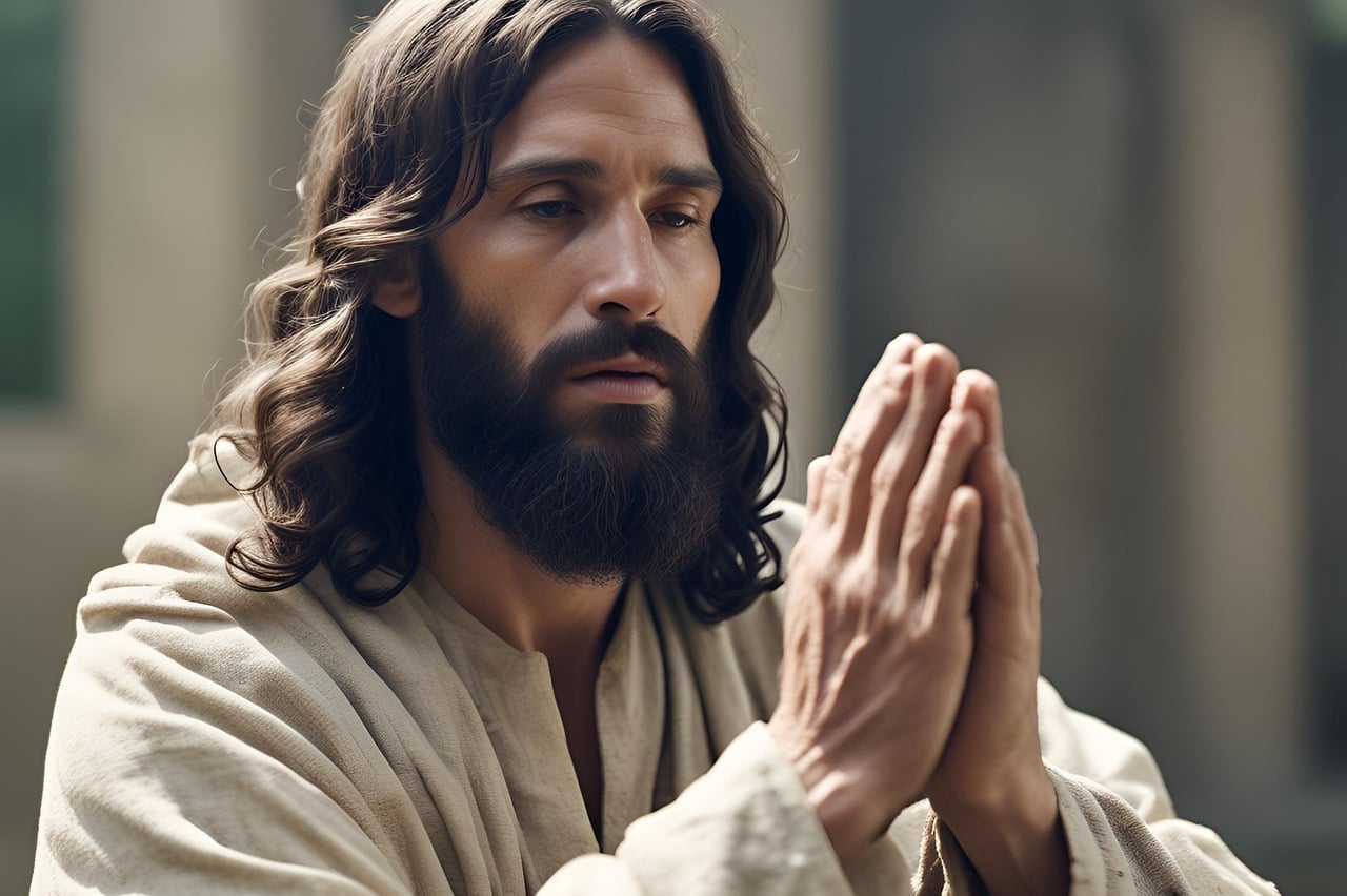 Download Jesus Praying To The Father, Jesus And Disciples, Jesus Bible ...
