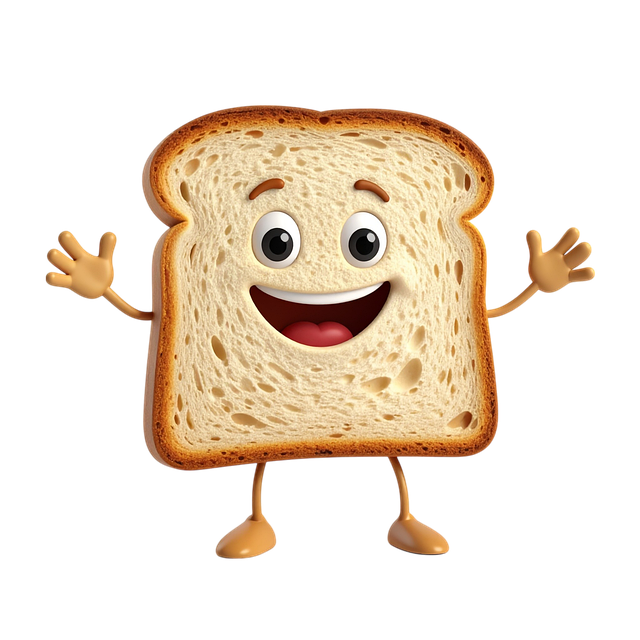 Download Cartoon Bread, Happy Bread, Slice Of Bread. Royalty-Free Stock ...