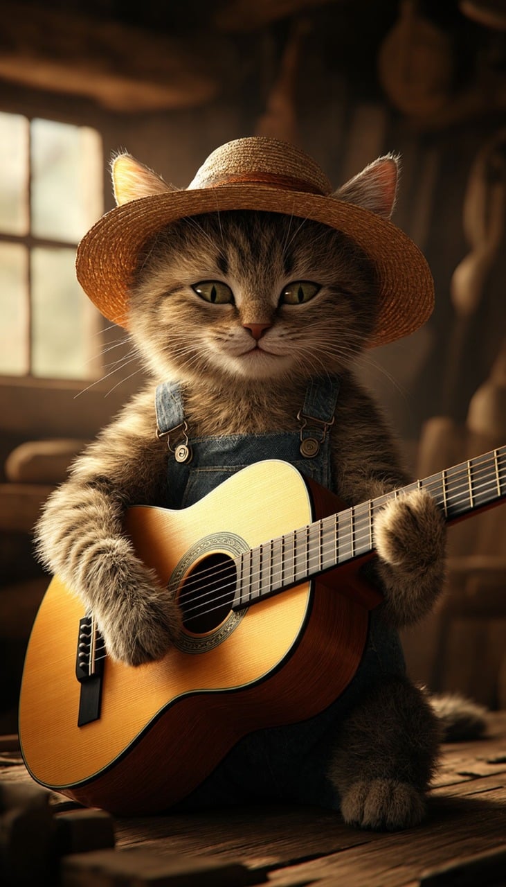 Cat Acoustic Guitar Music - Free photo on Pixabay