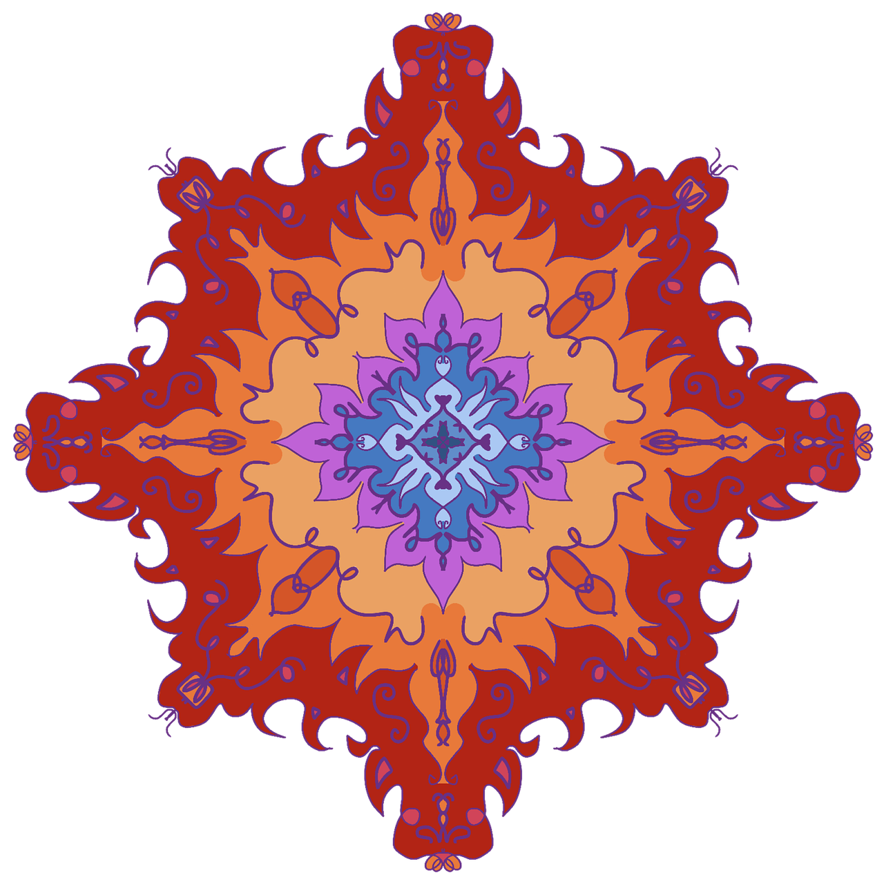 Download Mandala, Fire, Red. Royalty-Free Stock Illustration Image ...