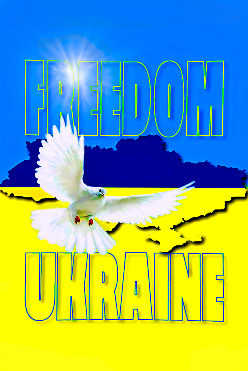 Poster Freedom Ukraine No - Free photo on Pixabay