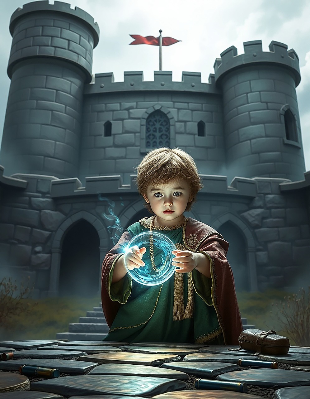 Download Boy, Child, Castle. Royalty-Free Stock Illustration Image ...