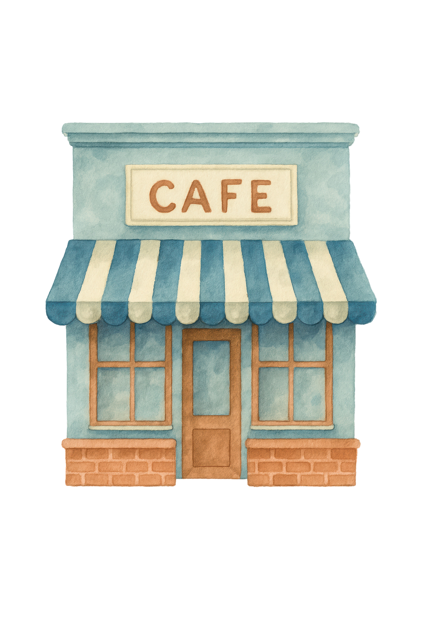 Download Cafe, Watercolor, Isolated. Royalty-Free Stock Illustration ...