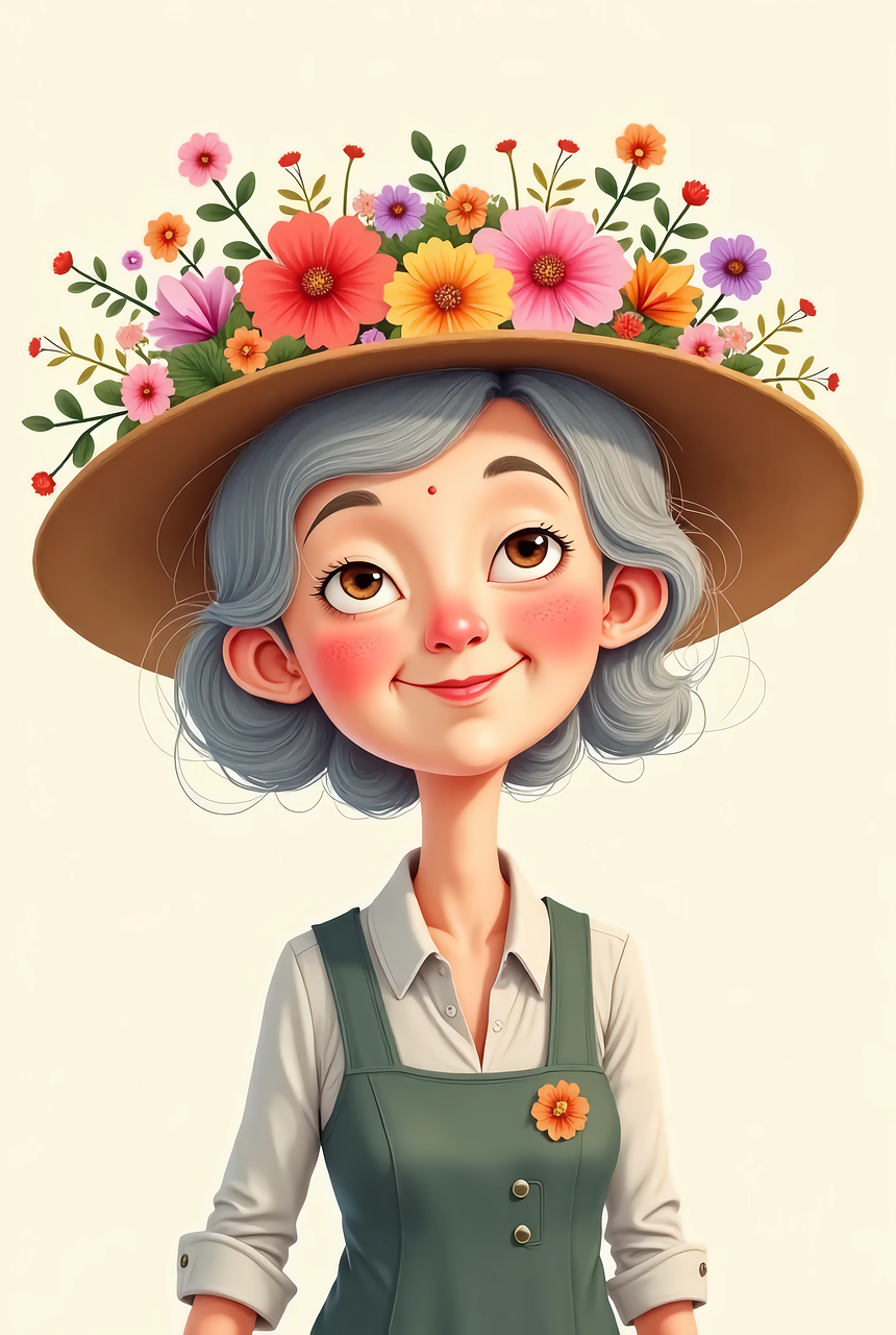 Download Old Woman, Grandma, Portrait. Royalty-Free Stock Illustration ...
