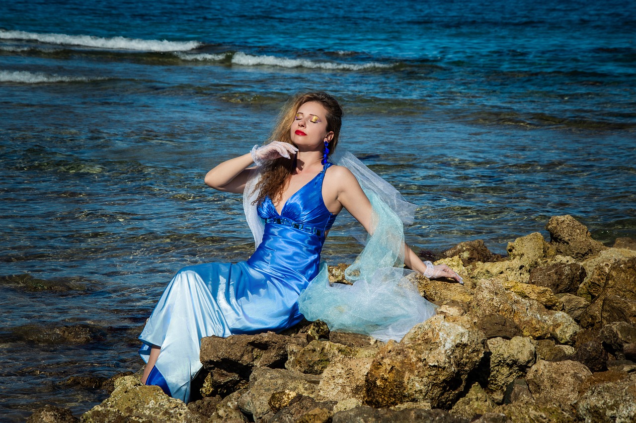 Woman Beach Sea Red - Free photo on Pixabay