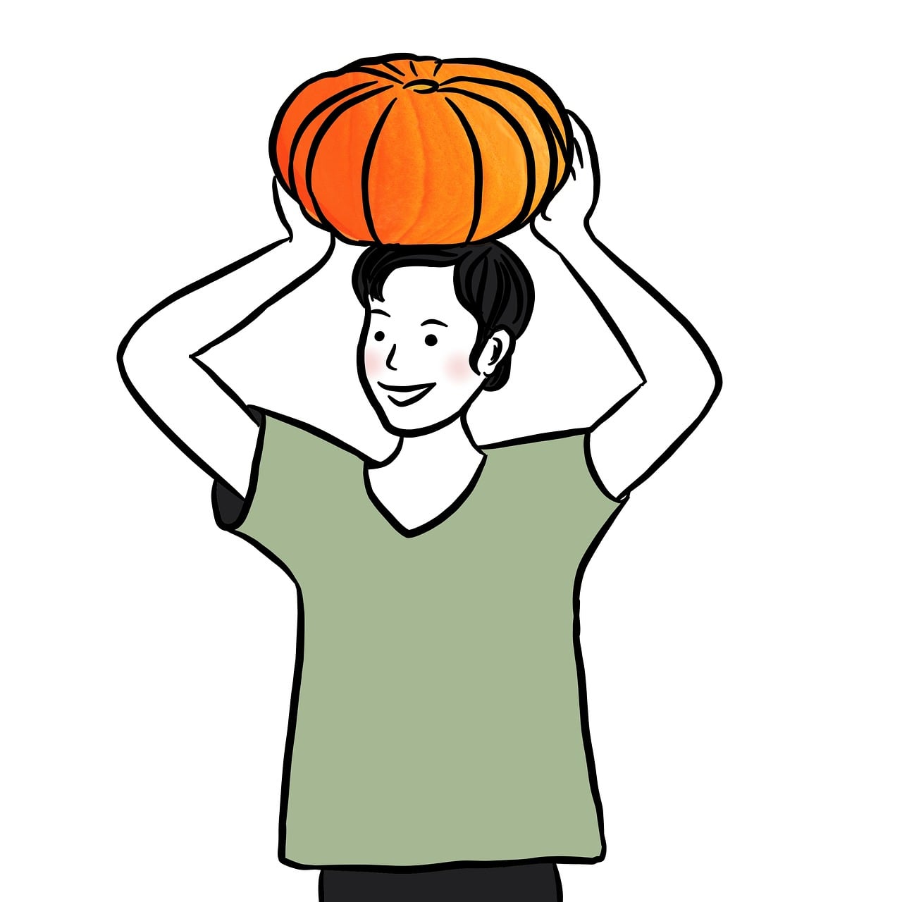 Download Pumpkin Girl Smile Royalty Free Stock Illustration Image Pixabay