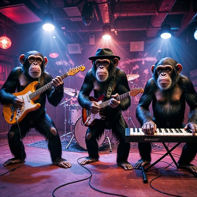 Download Ai Generated, Monkey Band, Music. Royalty-Free Stock ...