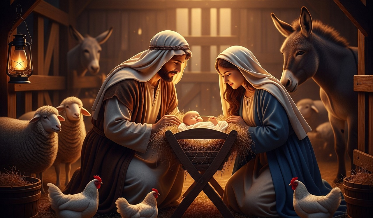 Bayi Yesus Joseph Mary - Gambar gratis di Pixabay