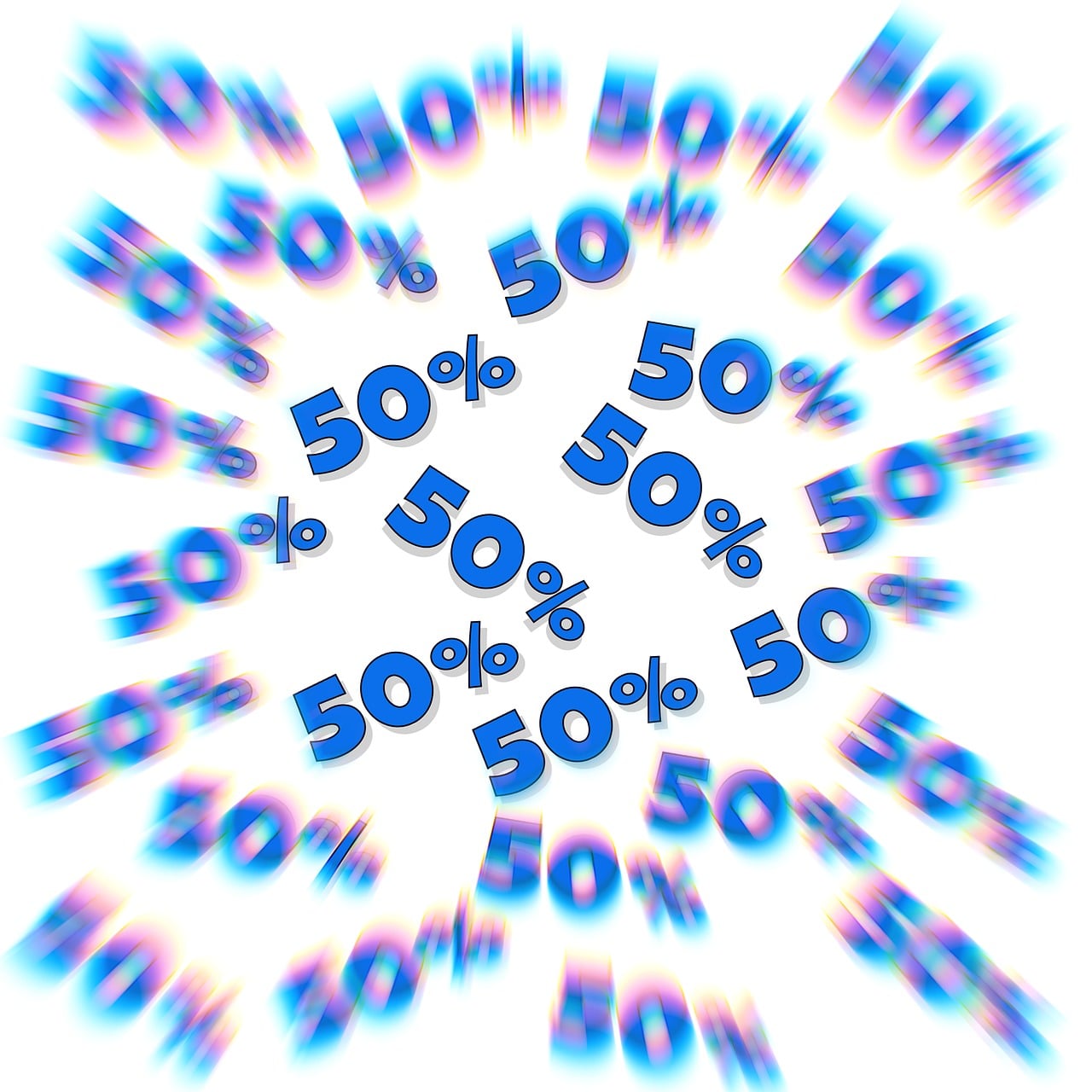 Download Fifty Percent, 50, Discount. Royalty-Free Stock Illustration ...