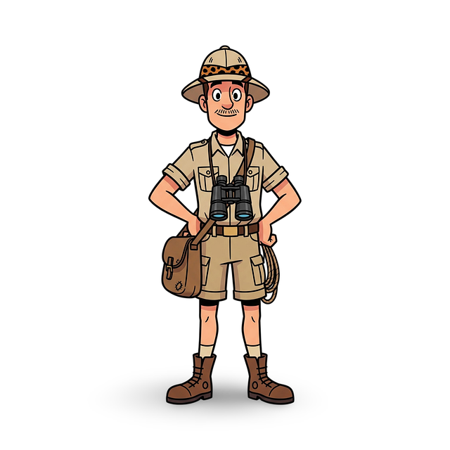 Download Safari, Explorer, Adventurer. Royalty-Free Stock Illustration ...