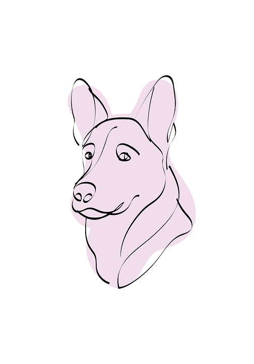 Line Drawing Dog Shepherd - Free photo on Pixabay