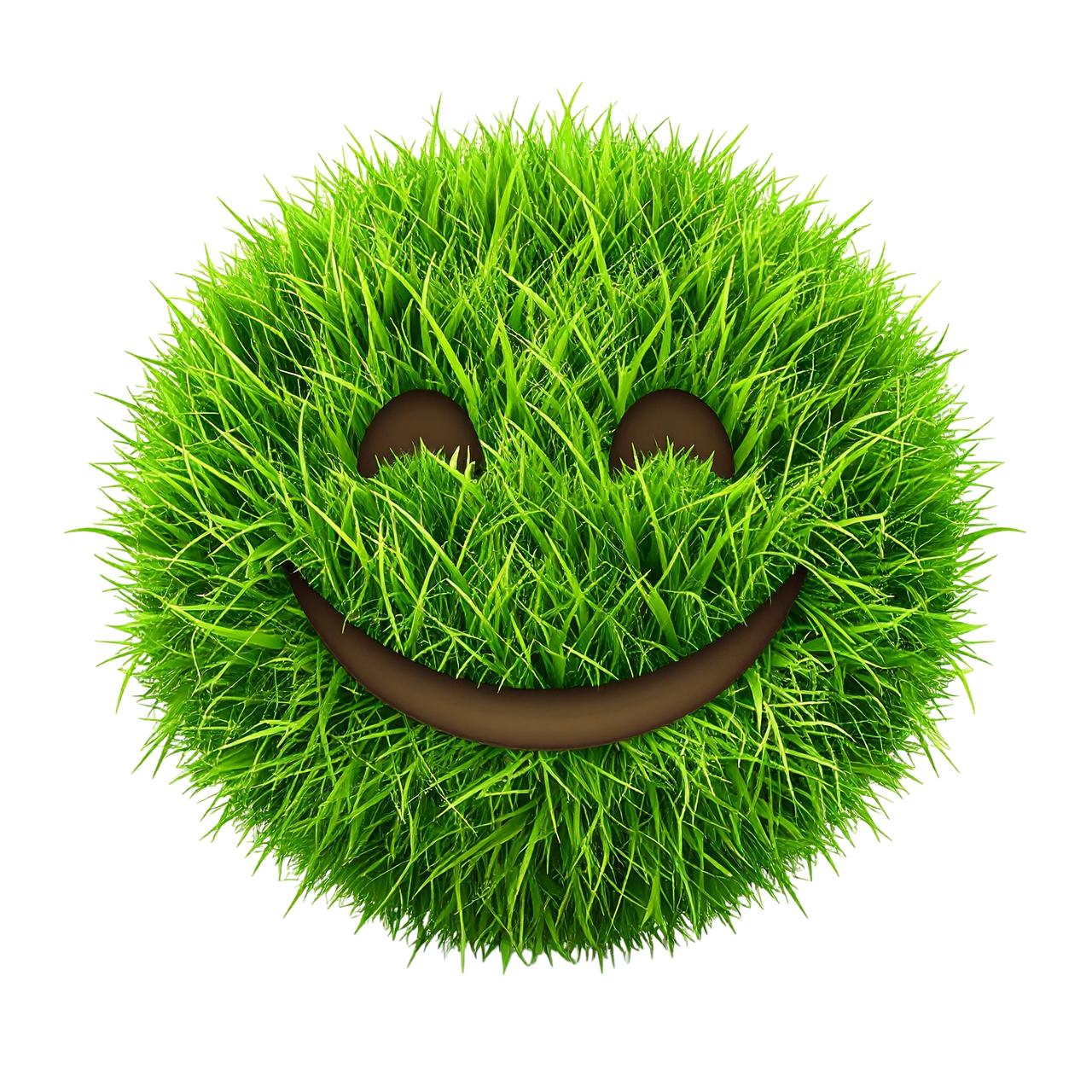 Green Grass Smiley Face Cartoon - Free photo on Pixabay