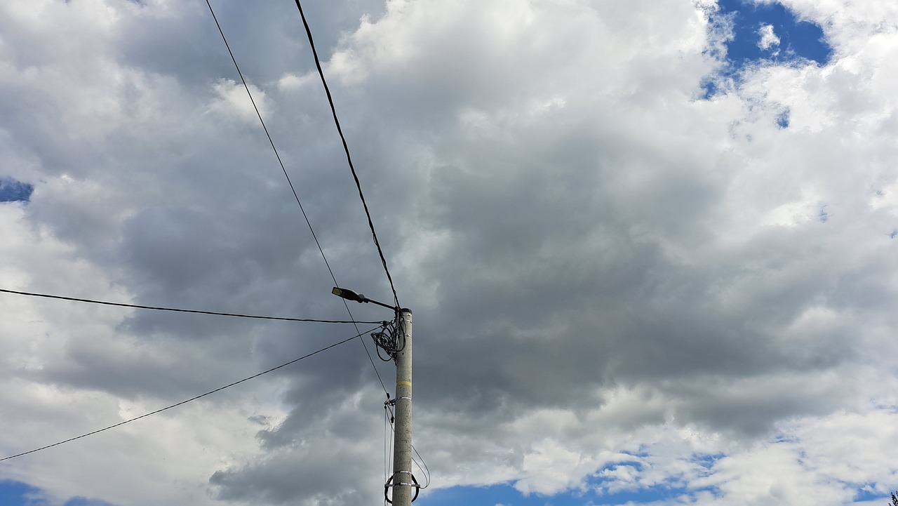 Clouds Electricity Pole - Free photo on Pixabay