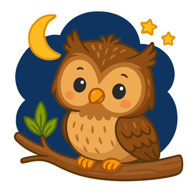 Download Owl, Branch, Moon. Royalty-Free Vector Graphic - Pixabay