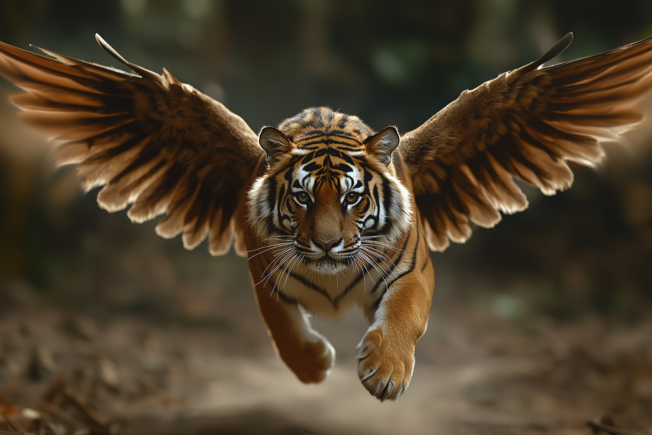 Download Tiger, Flying, Flying Tiger. Royalty-Free Stock Illustration ...