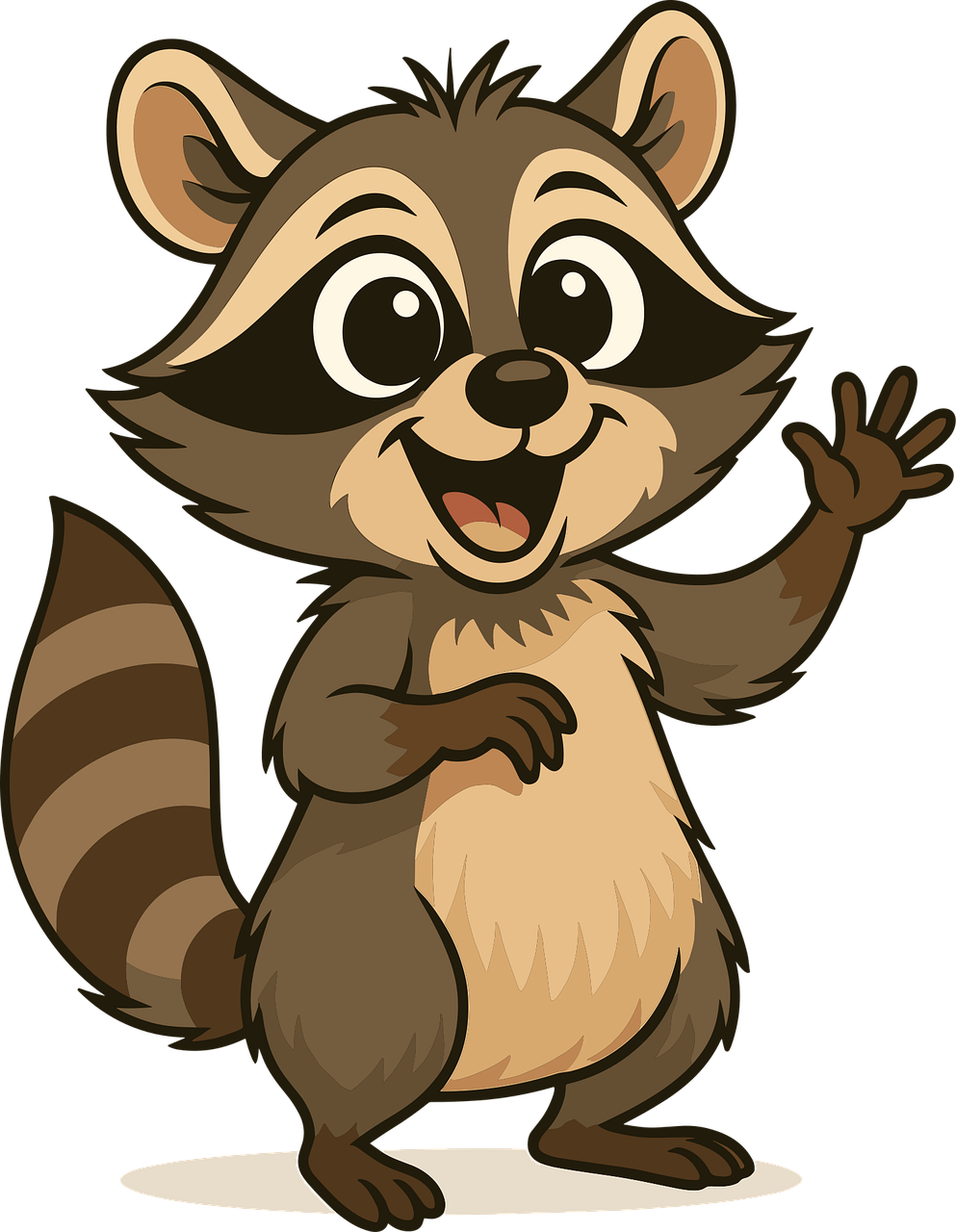 Download Ai Generated, Raccoon, Cartoon. Royalty-Free Vector Graphic ...