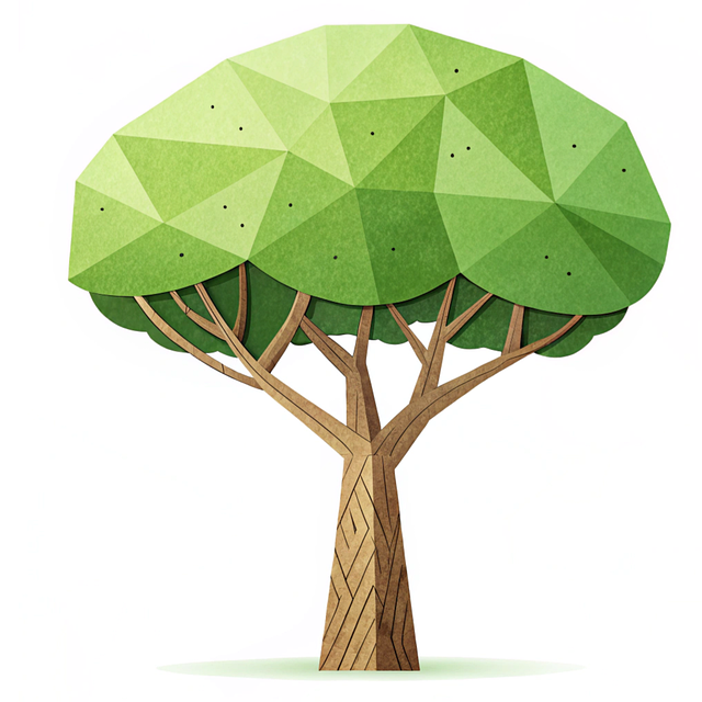 Download Ai Generated, Tree, Geometric. Royalty-Free Stock Illustration ...