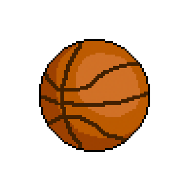 Download Pixel Art, Basketball Object, Basketball Icon. Royalty-Free ...