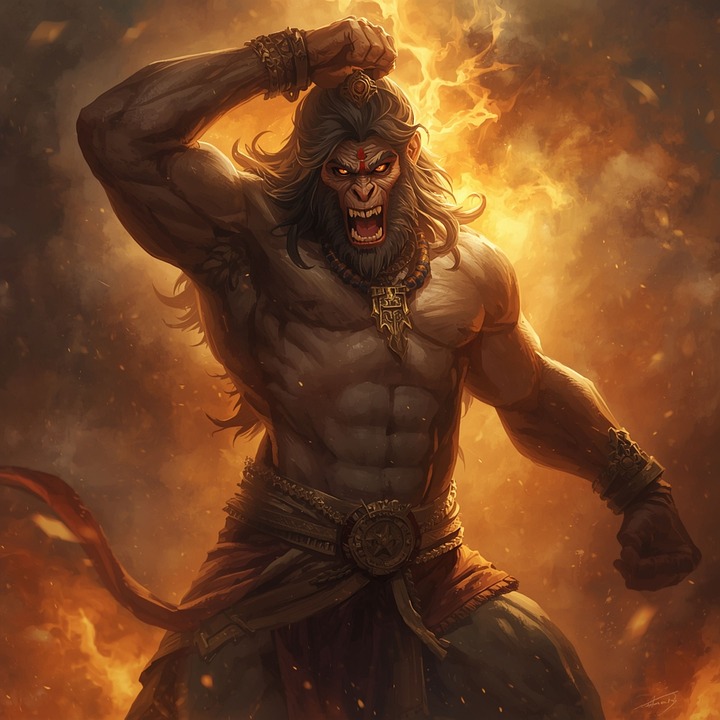 Download Hanuman, Ramayana, Monkey God. Royalty-Free Stock Illustration ...