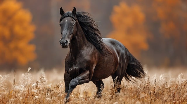 Schwarzes Pferd Galoppierend - Kostenloses Bild auf Pixabay