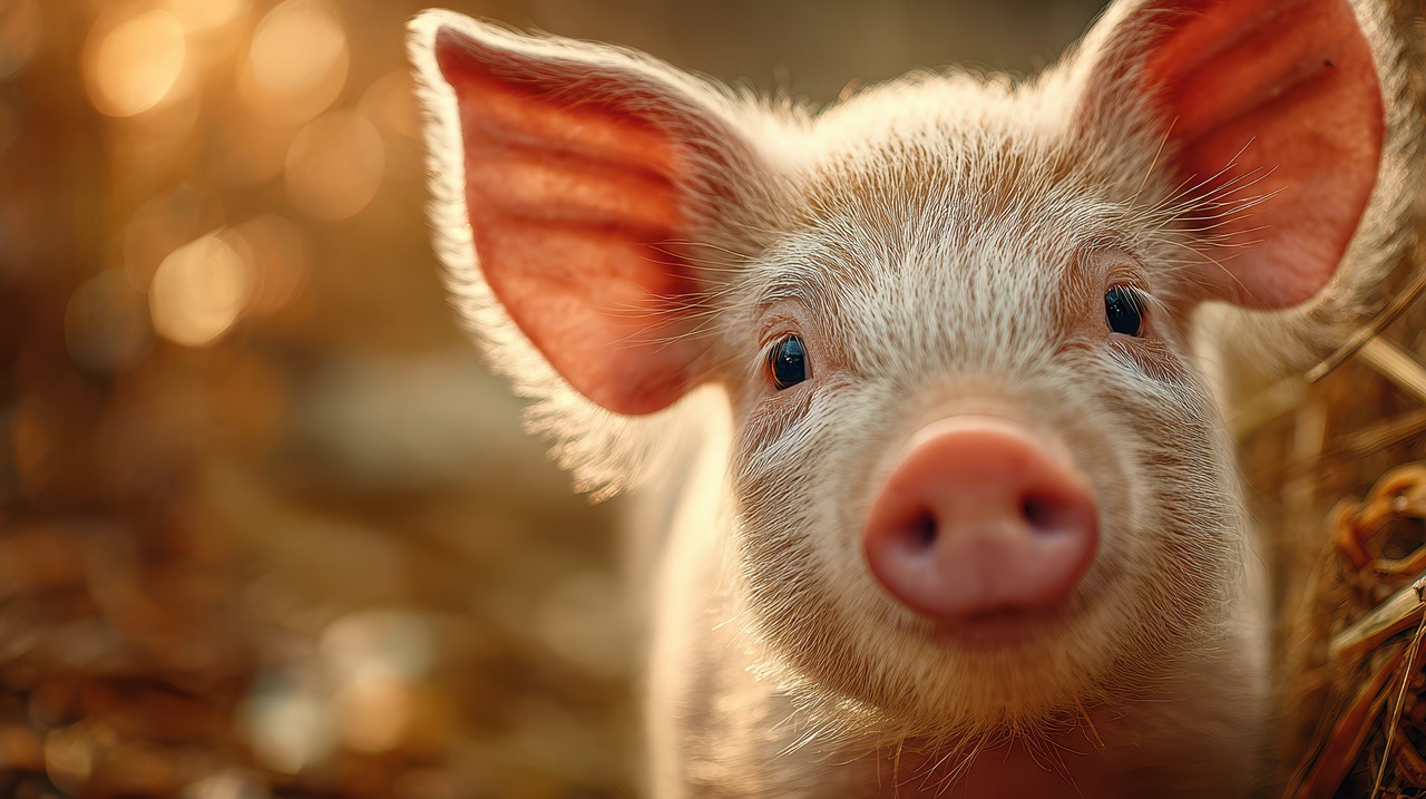 Download Piglet, Farm, Golden Hour. Royalty-Free Stock Illustration ...