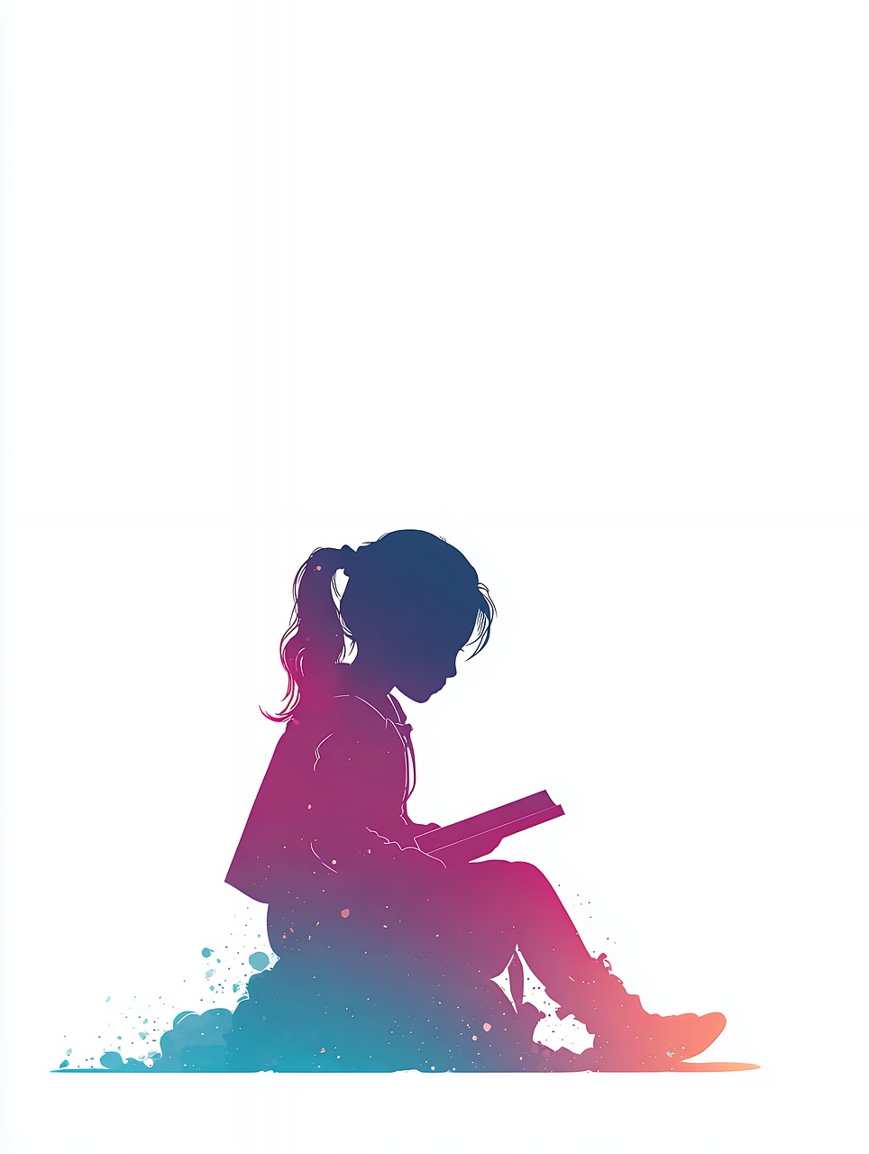 Download Girl, Reading, Book. Royalty-Free Stock Illustration Image ...