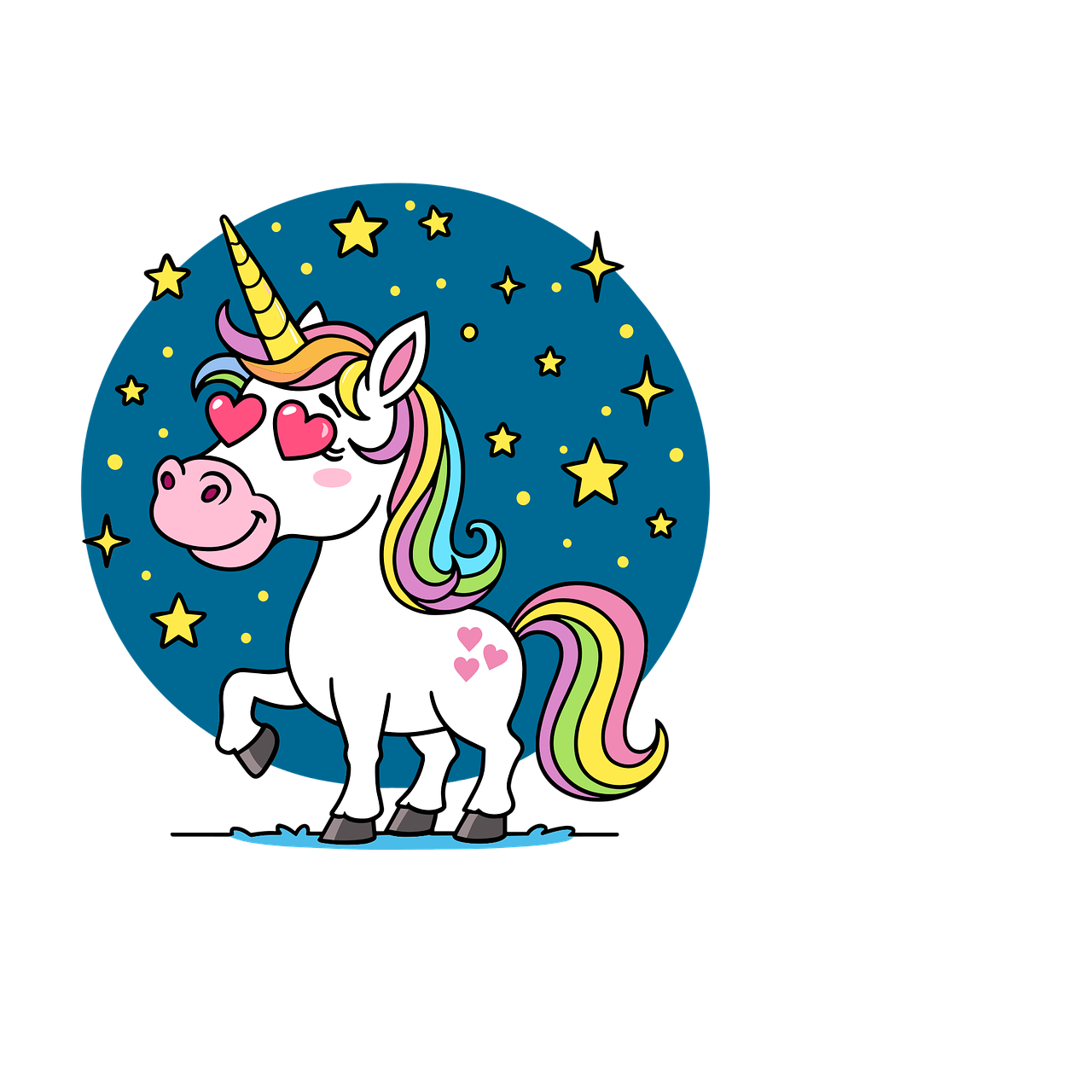 Free Smiling Unicorn Vector Art - Download 4,237+ Smiling Unicorn Icons ...
