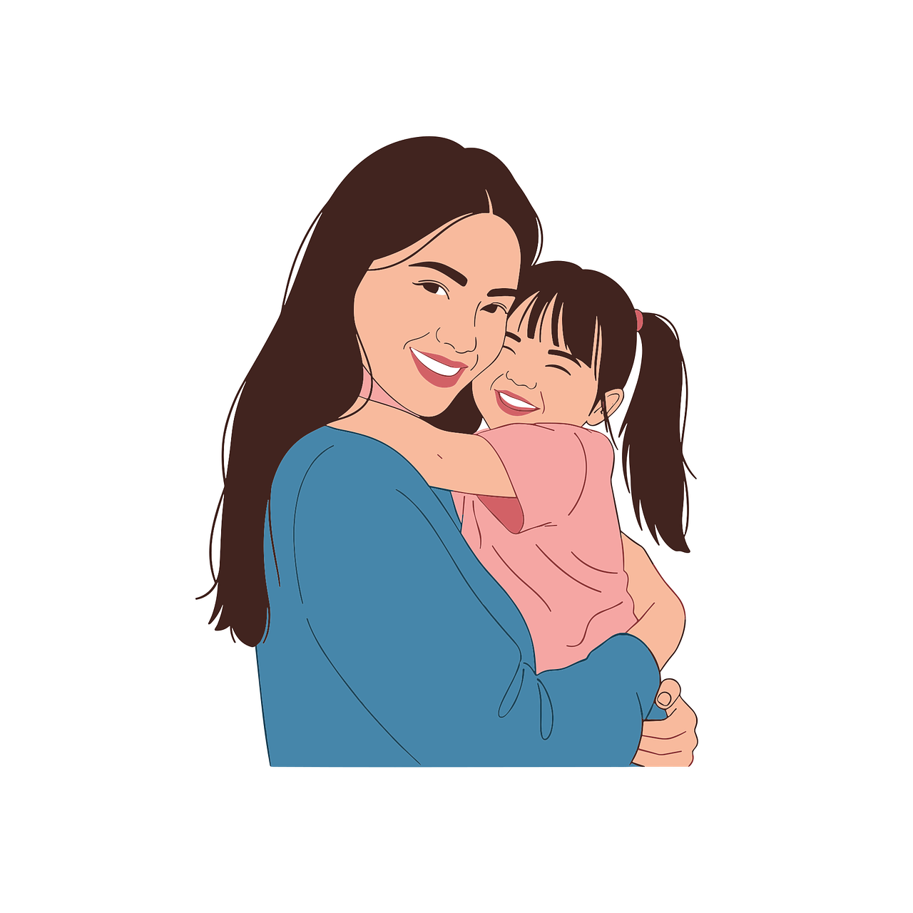 Download Mother, Daughter, Family. Royalty-Free Vector Graphic - Pixabay